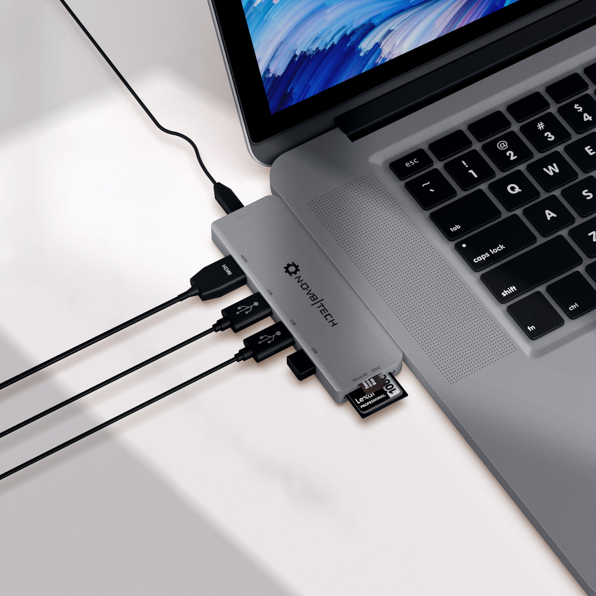 7in2 Space Gray USB C Hub | 7 device Ports Supported for all Type-C Ad ...